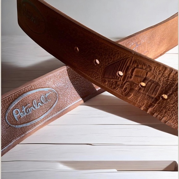 Vintage | Accessories | Vintage Hand Tooled Leather Peterbilt Belt ...